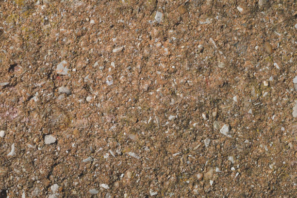 Free picture: Texture of rough light brown sand on ground