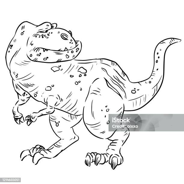 Gambar Kartun Dinosaurus Gambar Sketsa Gaya Komik Lucu Lama Trex ... Gambar Kartun Dinosaurus Gambar Sketsa Gaya Komik Lucu Lama Trex ...
