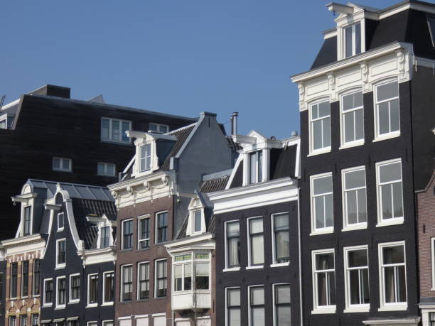 Free Stock Photo of Traditional Amsterdam houses with distinctive ...
