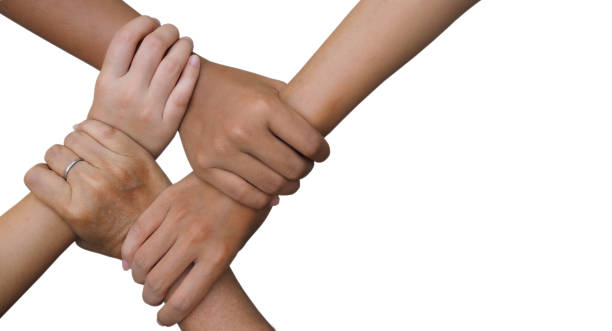 Free Stock Photo of Join Hands Together - White Background | Download ...
