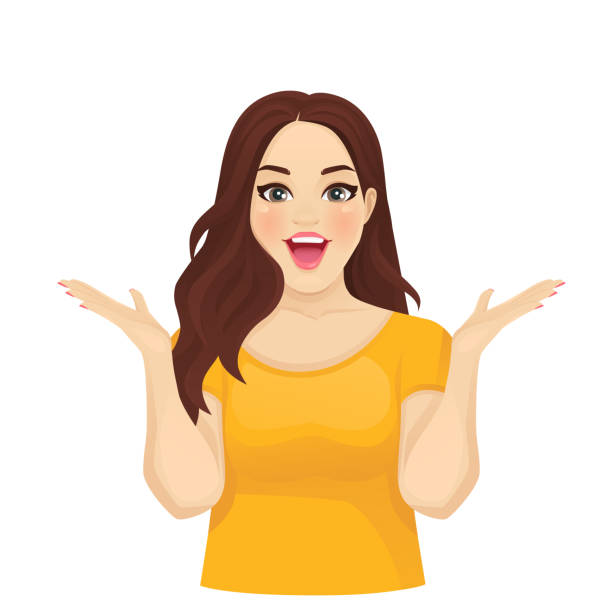 770 Beautiful Plus Size Models Clip Art Stock Illustrations Royalty