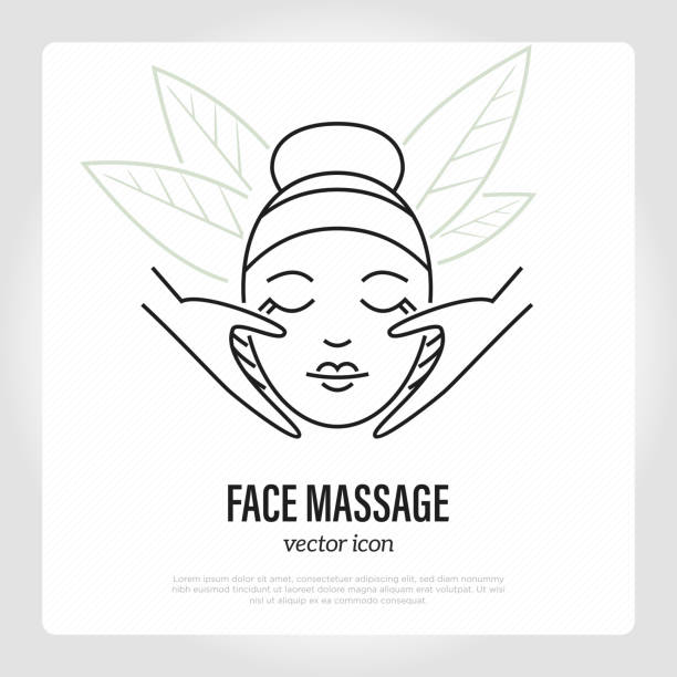 850 Massage Du Visage Stock Illustrations Graphiques Vectoriels Libre