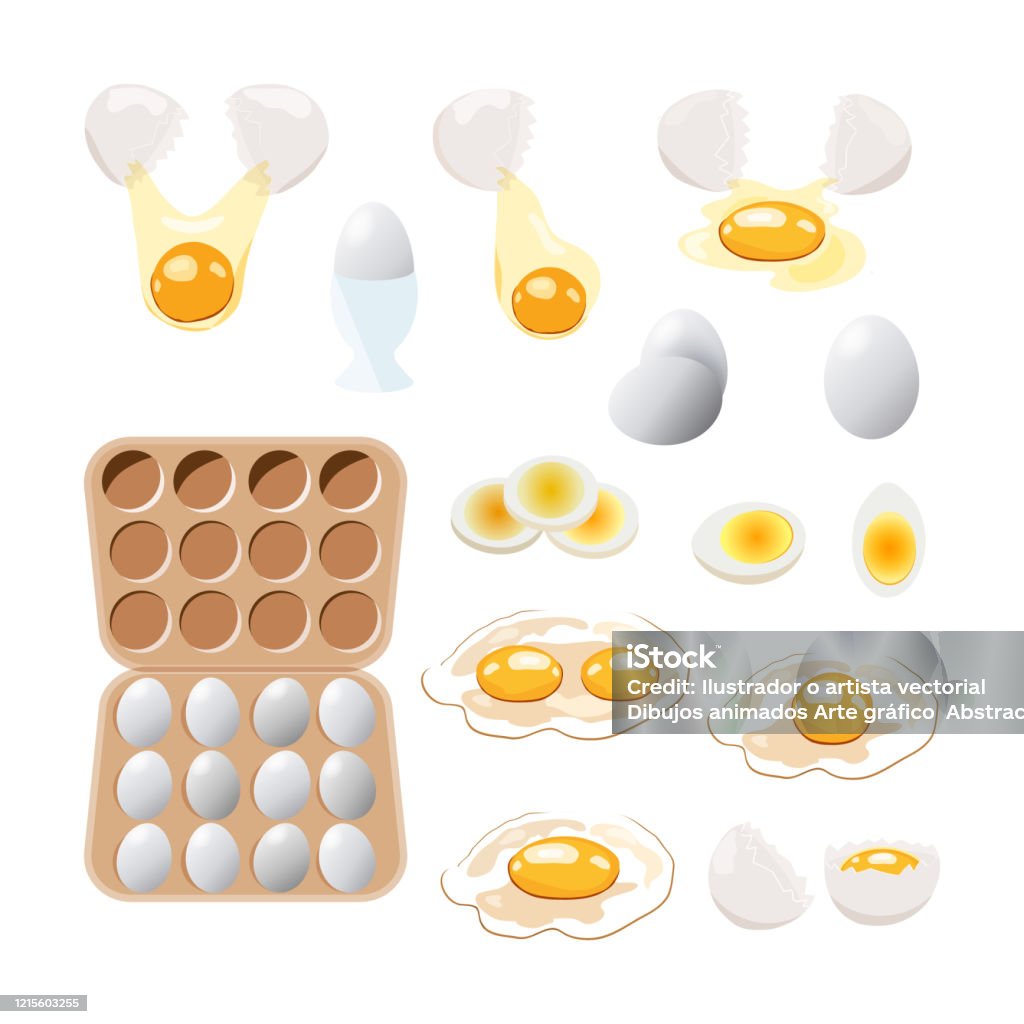 Fried Egg Set Fast Food Cooking Lunch Dinner Or Breakfast Natural