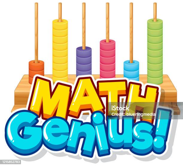 Desain Font Untuk Jenius Matematika Kata Dengan Blok Terhitung ... Desain Font Untuk Jenius Matematika Kata Dengan Blok Terhitung ...