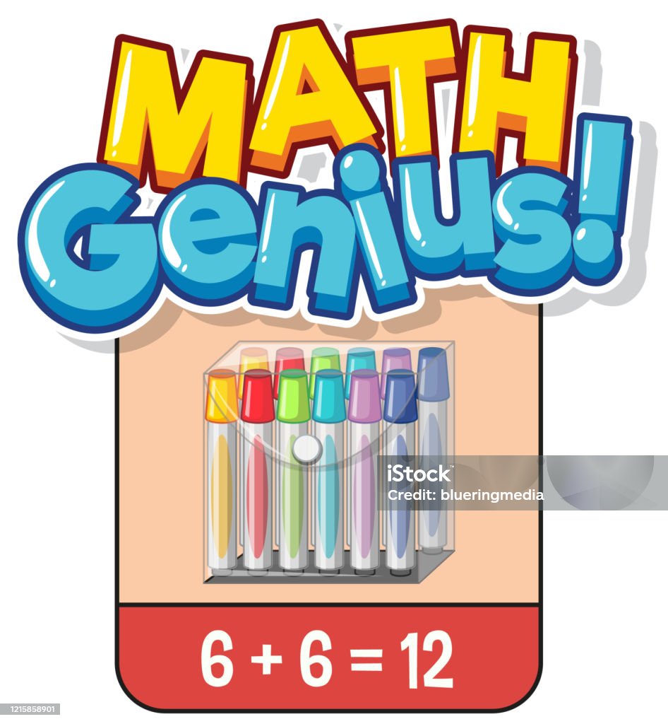 Desain Font Untuk Jenius Matematika Kata Dengan Menambahkan Penanda ... Desain Font Untuk Jenius Matematika Kata Dengan Menambahkan Penanda ...