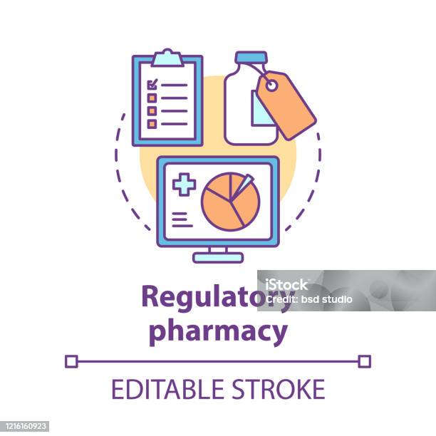 Icône Concept De Pharmacie Illustration De Ligne Mince Didée De ... Icône Concept De Pharmacie Illustration De Ligne Mince Didée De ...