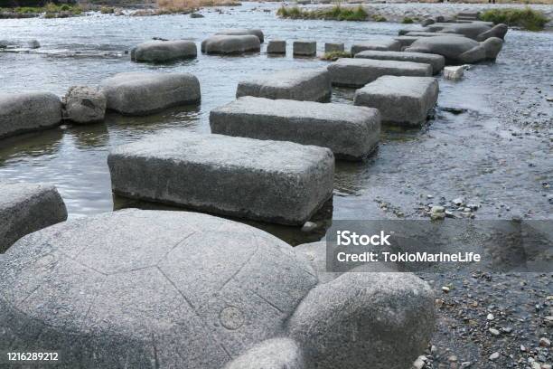 Batu Loncatan Berbentuk Kurakura Yang Menyeberangi Sungai Kamogawa Di ... Batu Loncatan Berbentuk Kurakura Yang Menyeberangi Sungai Kamogawa Di ...