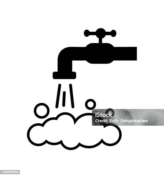 Lillustration De Vecteur Plat De Symbole Plat De Symbole Deau Deau De