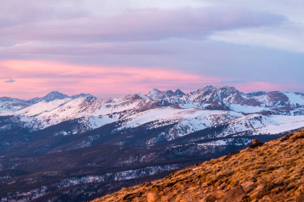 Free Stock Photo of Colorado Pink Sky Sunset with Aspen Trees ...