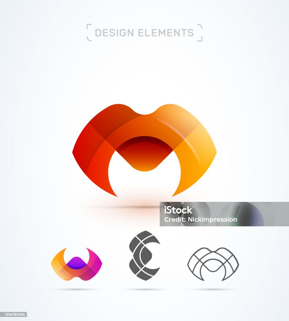 Huruf Vektor M Dalam Gaya Origami Template Desain Logo Modern Fasih Ikon Aplikasi Ilustrasi Stok