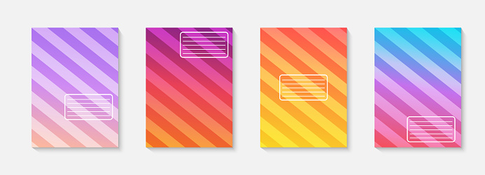 Desain Notebook Sampul Abstrak Vektor Minimal Perencana Dan Sampul Buku