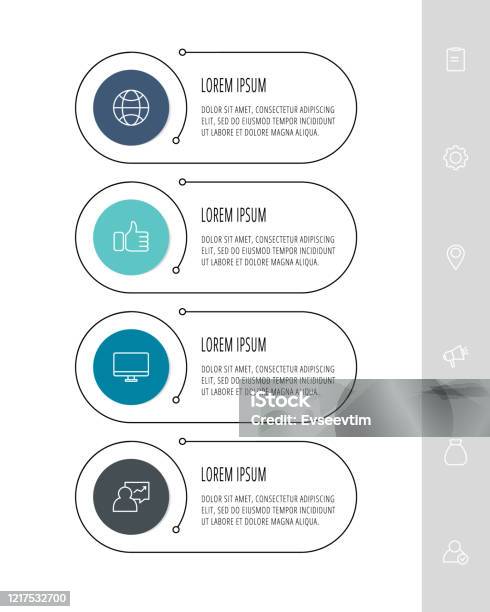 Infographie De Cercle De Modèle Plat De Vecteur Concept Dentreprise