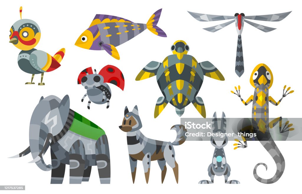 Vektor Kartun Hewan Robot Mekanik Android Toy Dengan Kecerdasan Buatan ... Vektor Kartun Hewan Robot Mekanik Android Toy Dengan Kecerdasan Buatan ...
