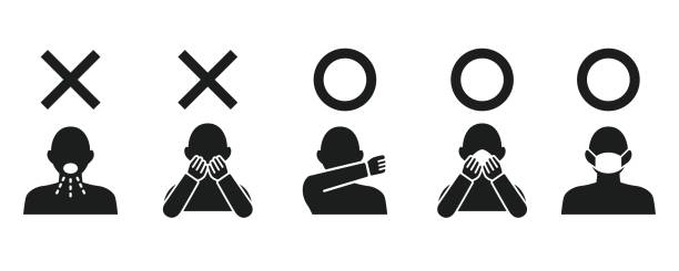 360 Cough Etiquette Stock Illustrations Royalty Free Vector Graphics