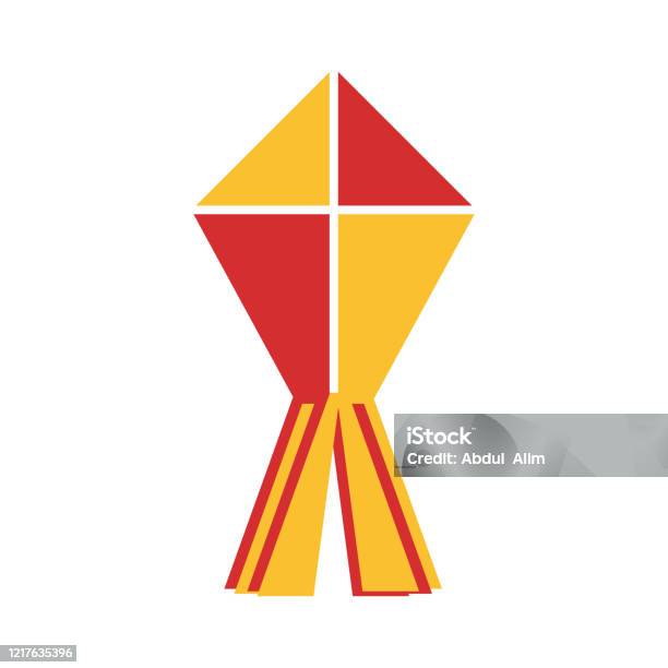 Icône Volante De Cerfvolant Ou Illustration Vectorielle De Symbole