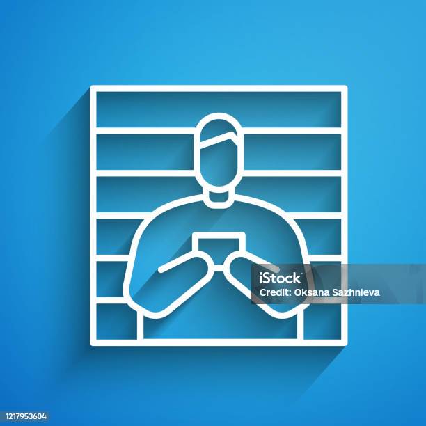 Ilustración de Línea Blanca Icono Criminal Sospechoso Aislado Sobre ... Ilustración de Línea Blanca Icono Criminal Sospechoso Aislado Sobre ...