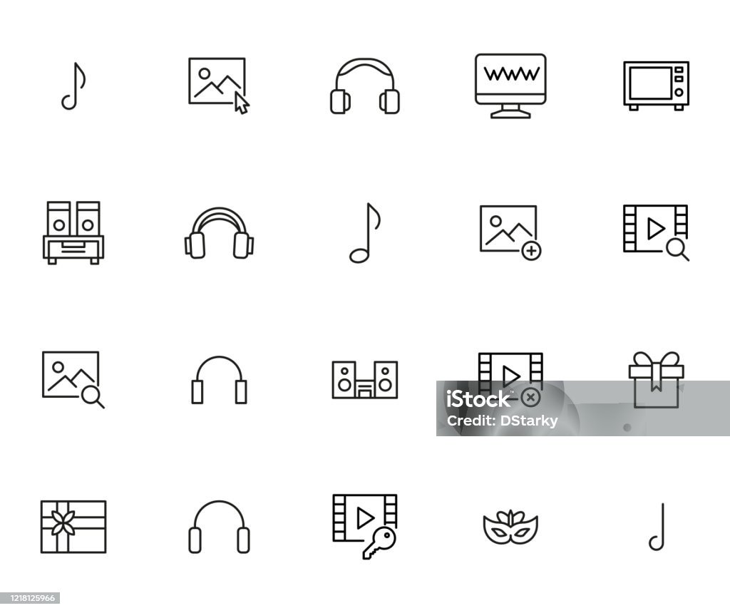 Ilustración de Conjunto De Iconos De Entretenimiento y más Vectores ... Ilustración de Conjunto De Iconos De Entretenimiento y más Vectores ...