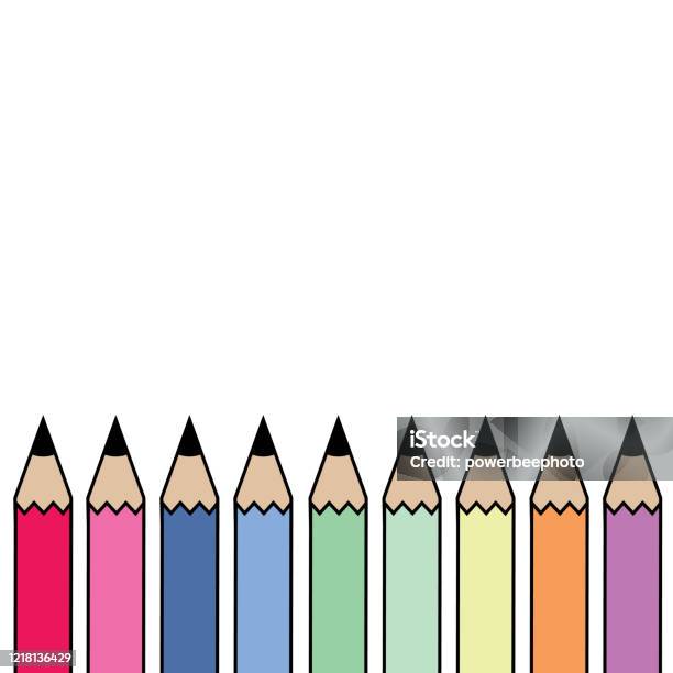 Pensil Ikon Vektor Dalam Banyak Warna Pada Latar Belakang Putih ... Pensil Ikon Vektor Dalam Banyak Warna Pada Latar Belakang Putih ...