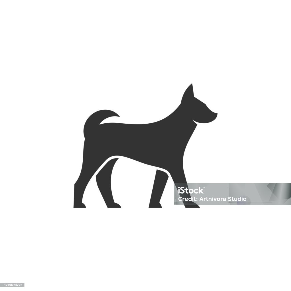 Vector Illustration Dog Walking Silhouette Style Stock Illustration ... Vector Illustration Dog Walking Silhouette Style Stock Illustration ...