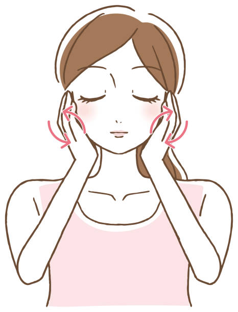 Massage Du Visage Vectoriels Et Illustrations Libres De Droits Istock