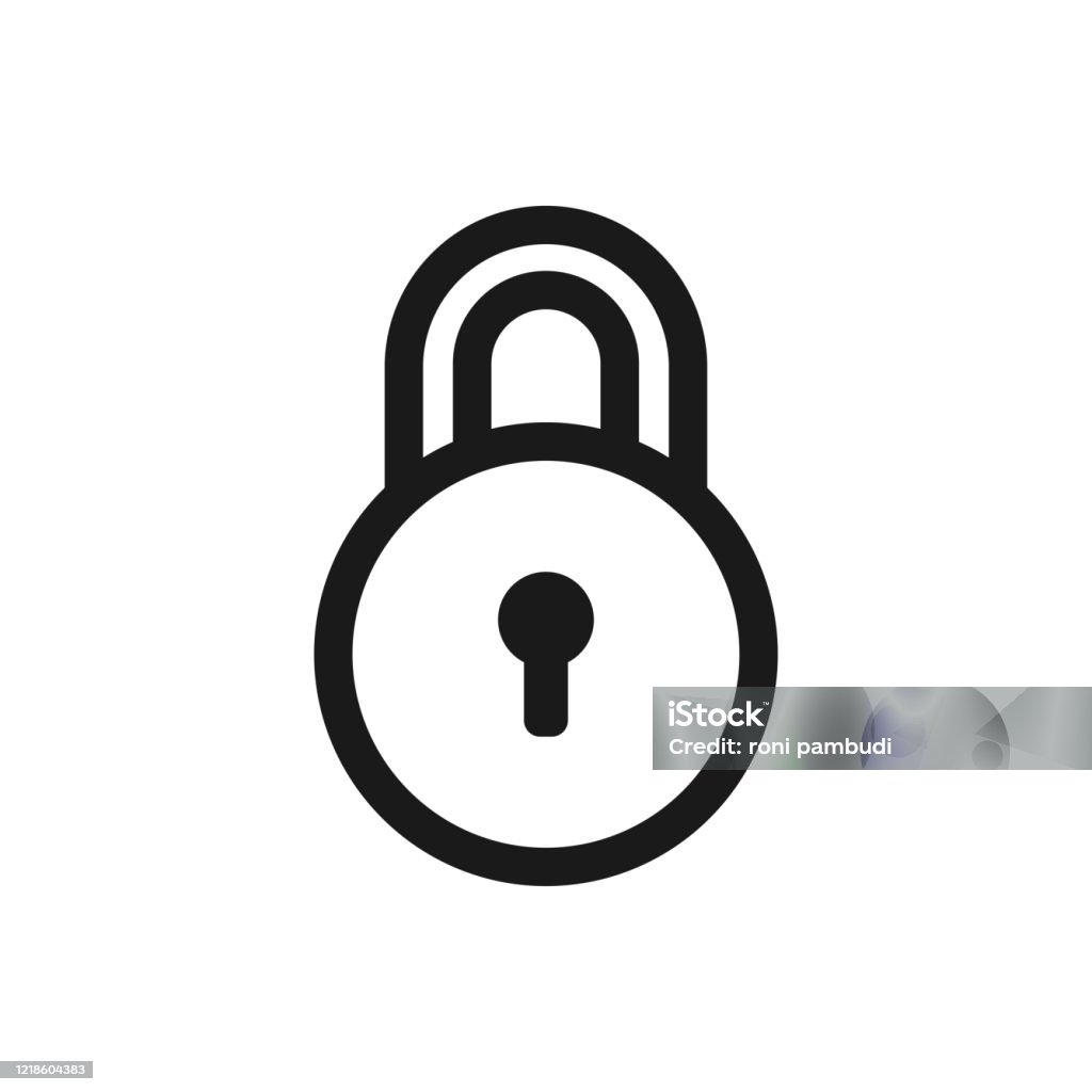 Vecteur De Licône De Cadenas Icône De Serrure Dans La Conception Plate