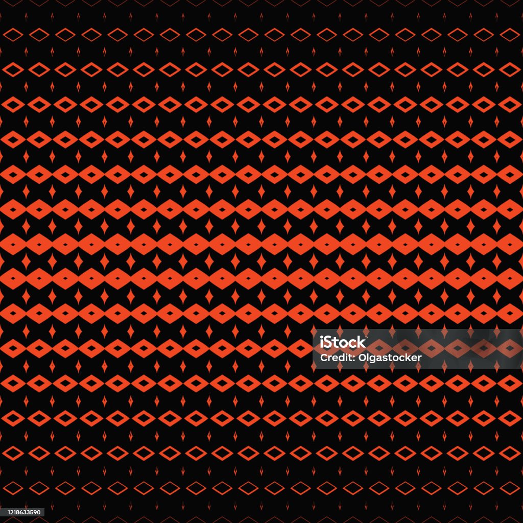 Vector Abstract Halftone Geometric Seamless Pattern Neon Orange And ... Vector Abstract Halftone Geometric Seamless Pattern Neon Orange And ...
