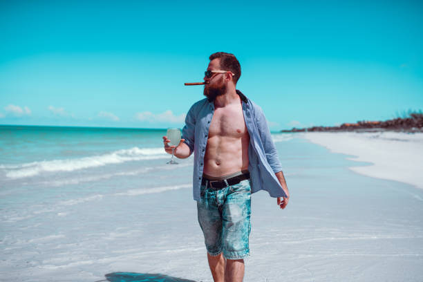 Free Stock Photo of Man standing with cigar and smoke | Download Free ...