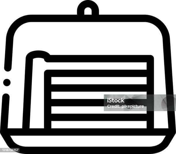 Illustration De Contour De Dessin De Dessin De Dessin Dicône De Tranche