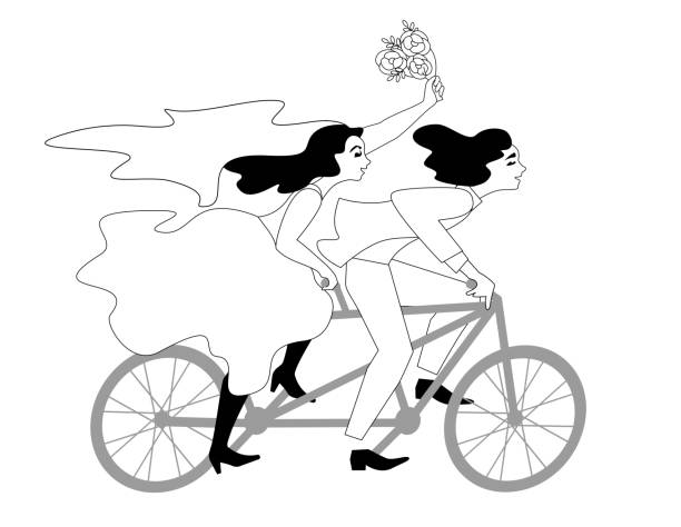 Lesbian Wedding Illustrations Royalty Free Vector Graphics And Clip Art