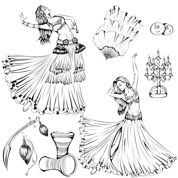 40 Belly Dancing Background Stock Illustrations Royalty Free Vector Graphics And Clip Art Istock