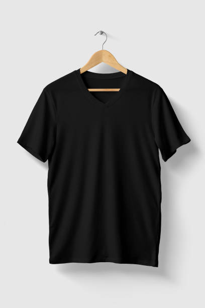210 Blank Grey T Shirt Front Hanger Design Mockup Clipping Path Stock