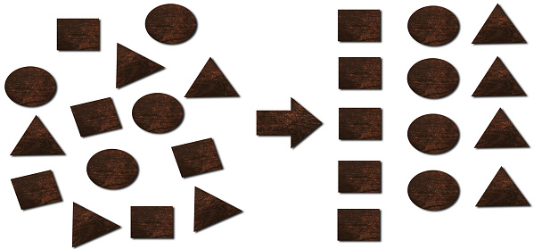 Forming Geometry To Categorize With Wooden Cube And Triangle ... Forming Geometry To Categorize With Wooden Cube And Triangle ...