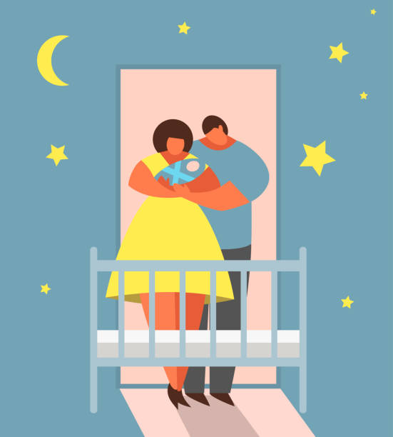 170 Mom And Dad Sleeping At Night Stock Illustrations Royalty Free