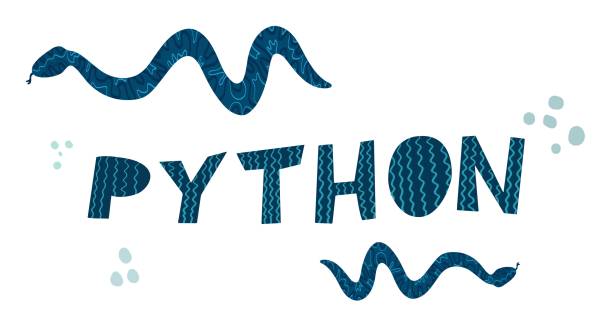 Python Langage De Programmation Vectoriels Et Illustrations Libres De