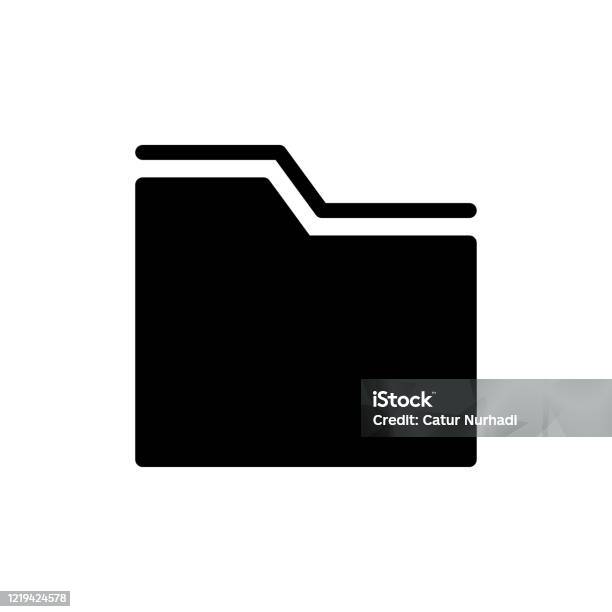Ikon Folder Desain Template Vektor Datar Trendi Ilustrasi Stok Unduh