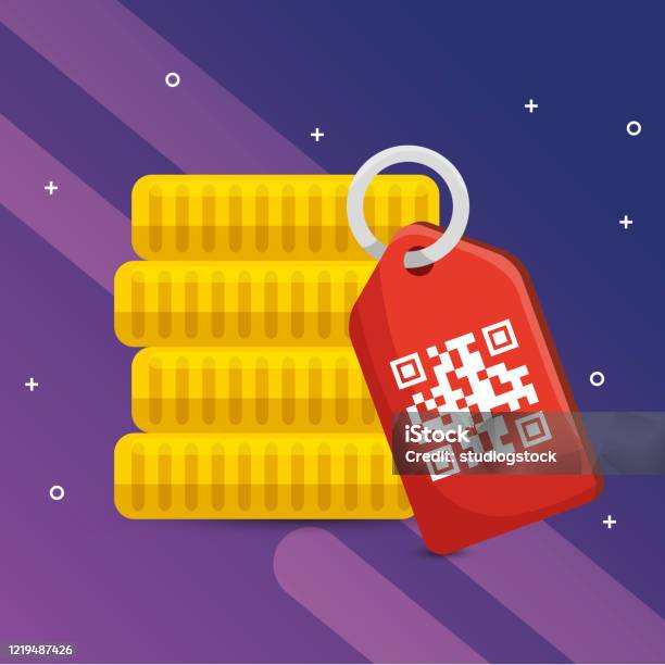 Label Kode Qr Dan Desain Vektor Koin Ilustrasi Stok - Unduh Gambar ... Label Kode Qr Dan Desain Vektor Koin Ilustrasi Stok - Unduh Gambar ...