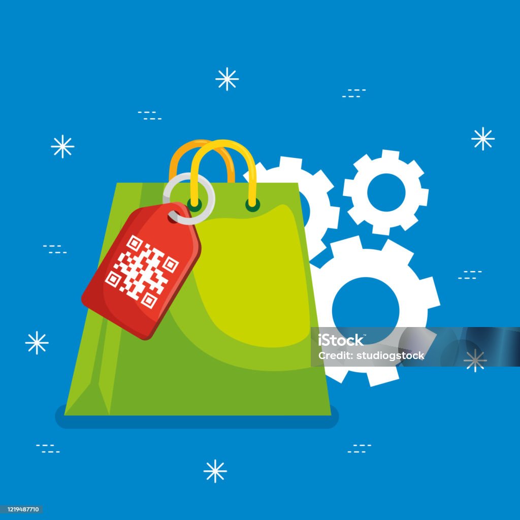 Qr Kode Label Tas Dan Roda Gigi Desain Vektor Ilustrasi Stok - Unduh ... Qr Kode Label Tas Dan Roda Gigi Desain Vektor Ilustrasi Stok - Unduh ...