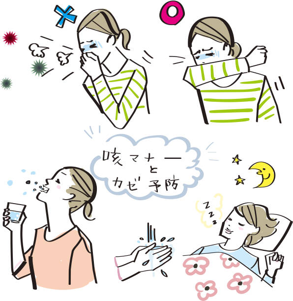 360 Cough Etiquette Stock Illustrations Royalty Free Vector Graphics
