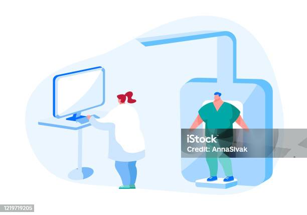 Tomografi Diagnostik Medis Sinarx Paruparu Atau Tulang Dada Peralatan