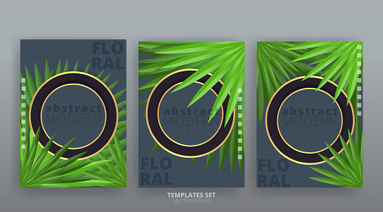 Kekacauan Geometris Abstrak Mencakup Desain Template Gradien Mengkilap