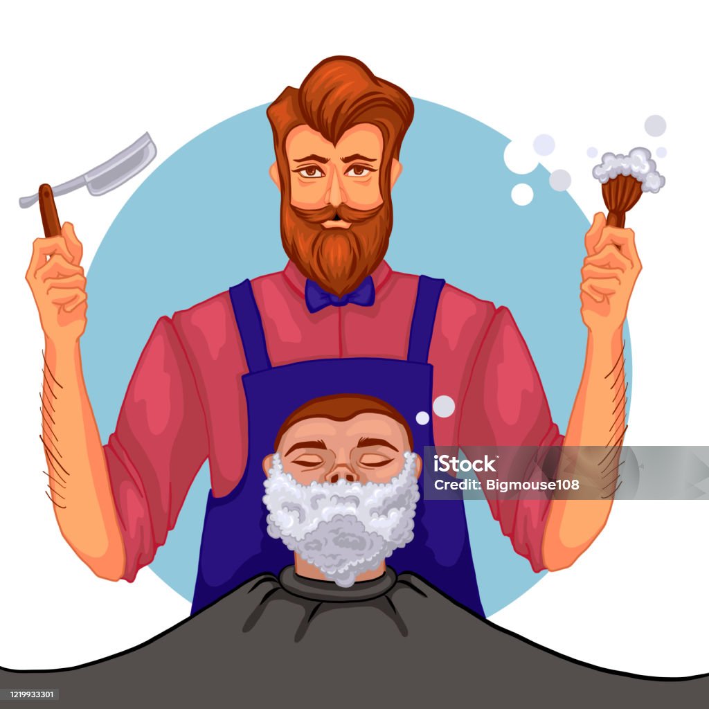 Kartun Warna Karakter Orang Hipster Barber Konsep Vektor Ilustrasi Stok ... Kartun Warna Karakter Orang Hipster Barber Konsep Vektor Ilustrasi Stok ...