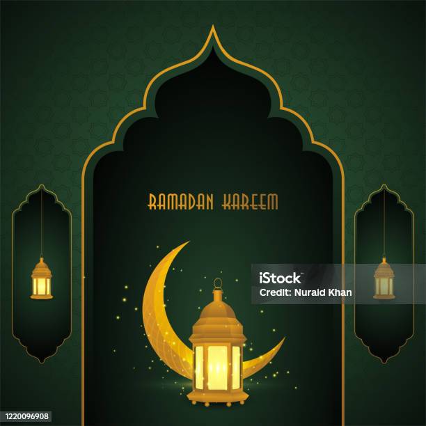 Mescid Kapısı Ile Ramazan Kareem İslami Yeşil Arka Plan Fener Lamba Ve ... Mescid Kapısı Ile Ramazan Kareem İslami Yeşil Arka Plan Fener Lamba Ve ...