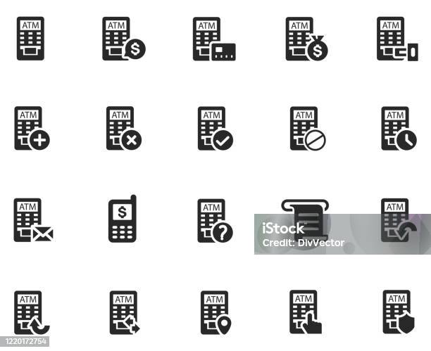 Selfservice Terminal Icon Set Stock Illustration - Download Image Now ... Selfservice Terminal Icon Set Stock Illustration - Download Image Now ...