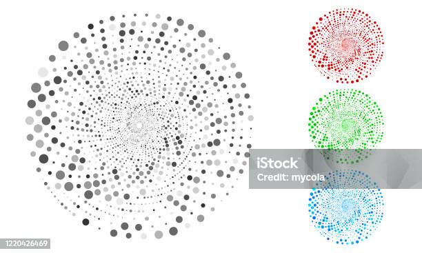 Latar Belakang Titiktitik Halftone Abstrak Lingkaran Dengan Titiktitik