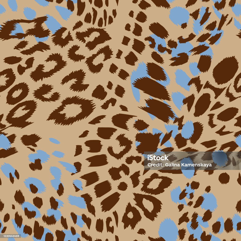 Ilustración De Leopard Spotted Piel De Impresión Piel Patrón Sin