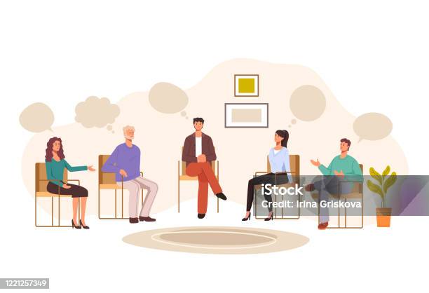 Les Personnes De Groupe De Psychologie Problèmes Concept De Thérapie ... Les Personnes De Groupe De Psychologie Problèmes Concept De Thérapie ...