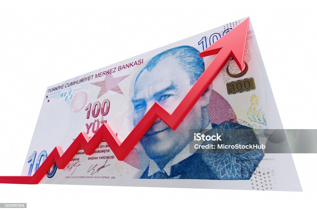 Volatility In Turkish Lira Red Arrow Moving Up Over One Hundred Turkish ... Volatility In Turkish Lira Red Arrow Moving Up Over One Hundred Turkish ...