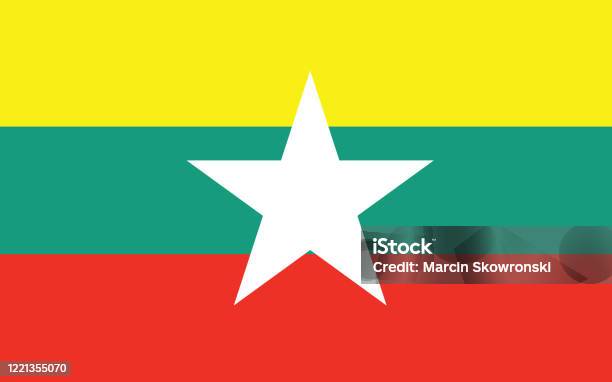 Grafik Vektor Bendera Myanmar Ilustrasi Bendera Persegi Panjang Myanmar ... Grafik Vektor Bendera Myanmar Ilustrasi Bendera Persegi Panjang Myanmar ...
