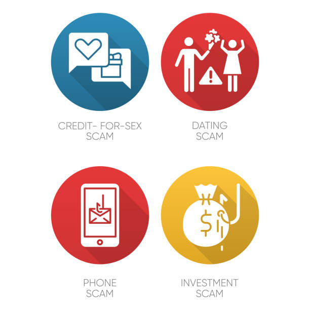 180 Romance Scam Icons Stock Illustrations Royalty Free Vector