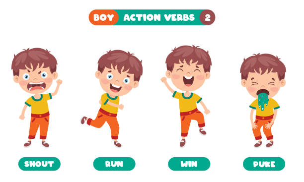 Action verbs Clipart Vector PNG , SVG, EPS, PSD, AI